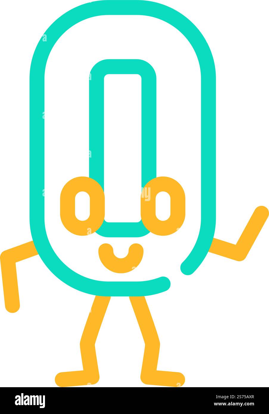 zero number character color icon vector. zero number character sign ...