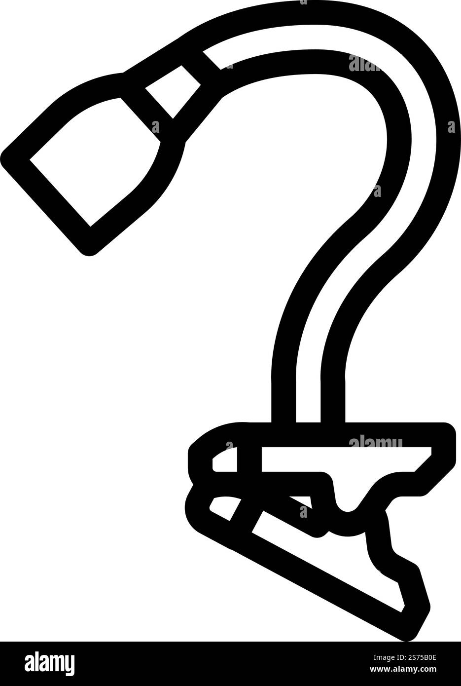 flexible table lamp line icon vector. flexible table lamp sign ...