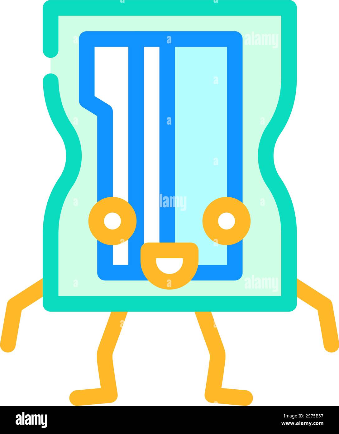 sharpener school character color icon vector. sharpener school ...