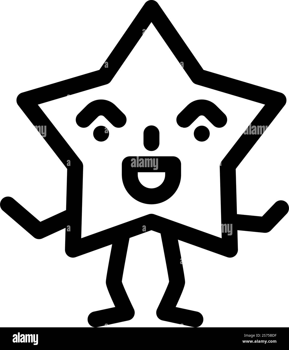 Black Star Clipart Face