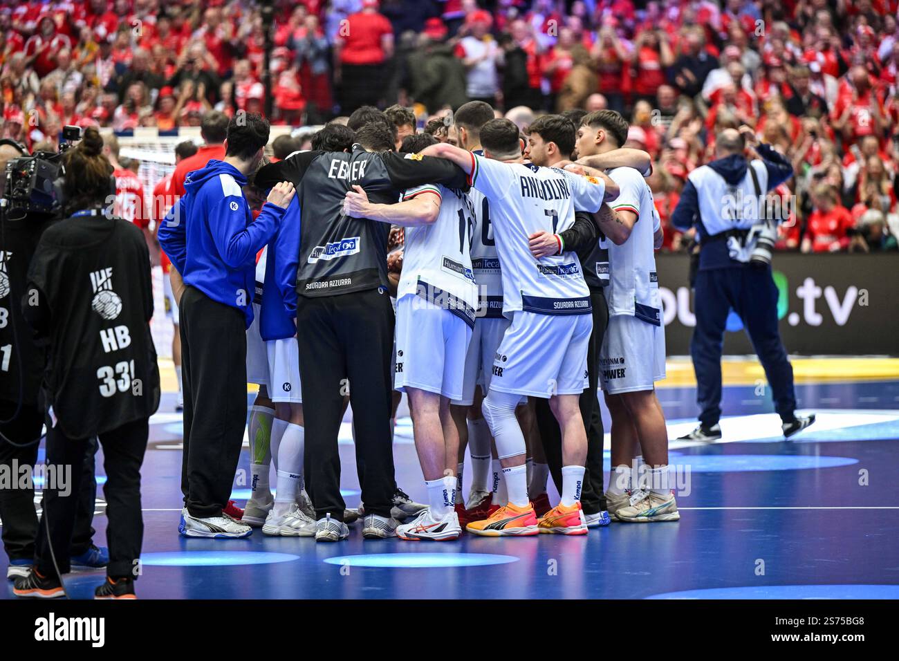Herning, Denmark. 18th Jan, 2025. Italia Italy Nationalteam during IHF ...