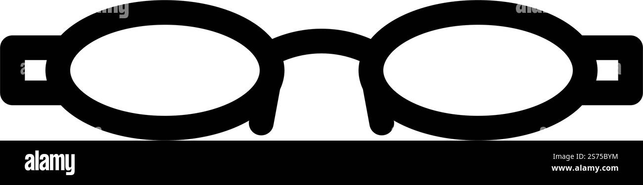 retro glasses optical line icon vector. retro glasses optical sign ...