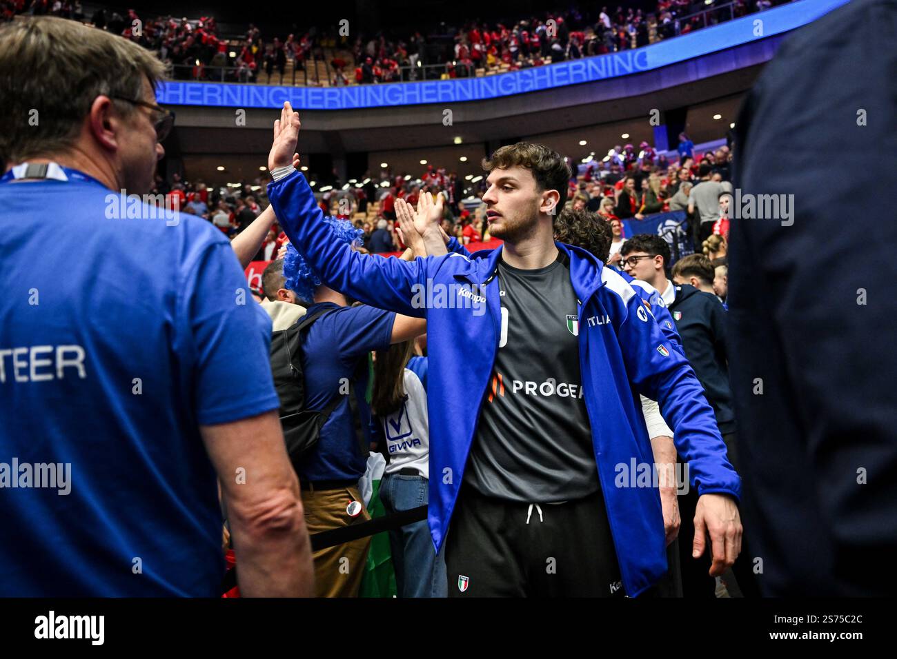 Herning, Denmark. 18th Jan, 2025. Giovanni Pavani of Italy Nationalteam ...