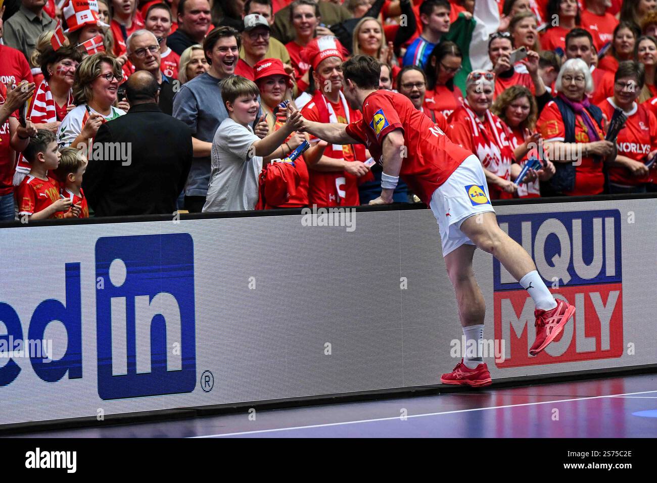 Lukas Lindhard of Denmark Nationalteam during IHF Men's - Handball ...