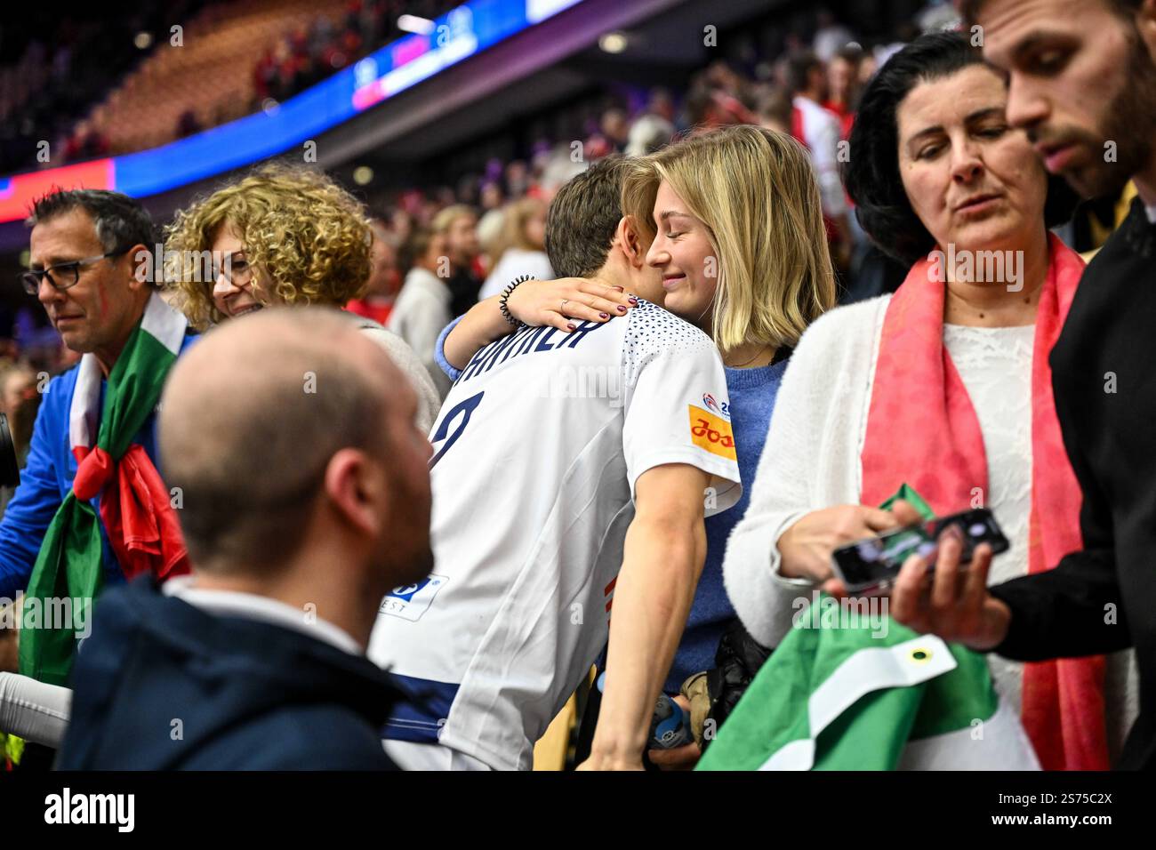 Herning, Denmark. 18th Jan, 2025. Leo Prantner of Italy Nationalteam during IHF Men's - Handball ...