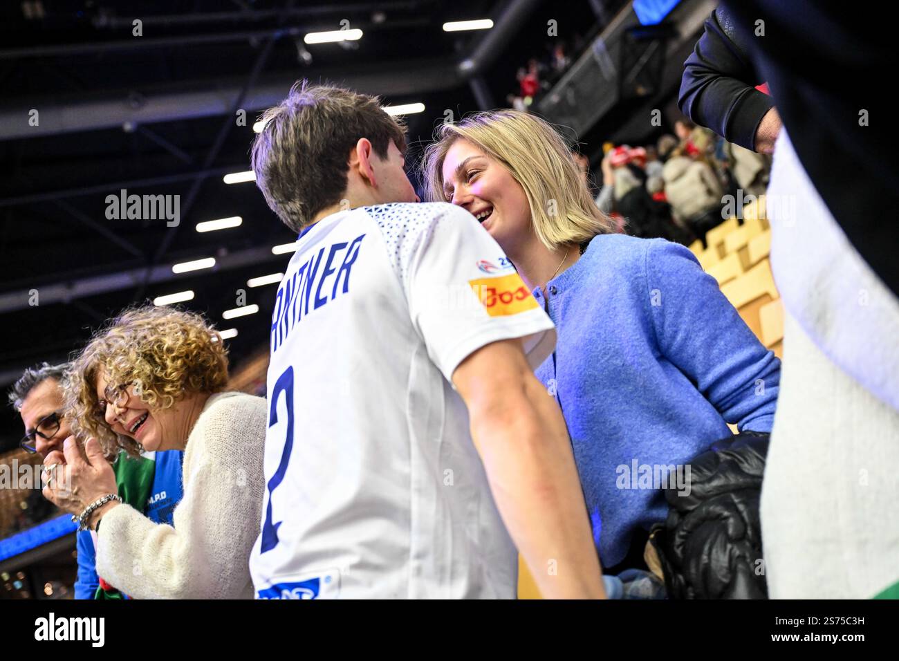 Herning, Denmark. 18th Jan, 2025. Leo Prantner of Italy Nationalteam during IHF Men's - Handball ...