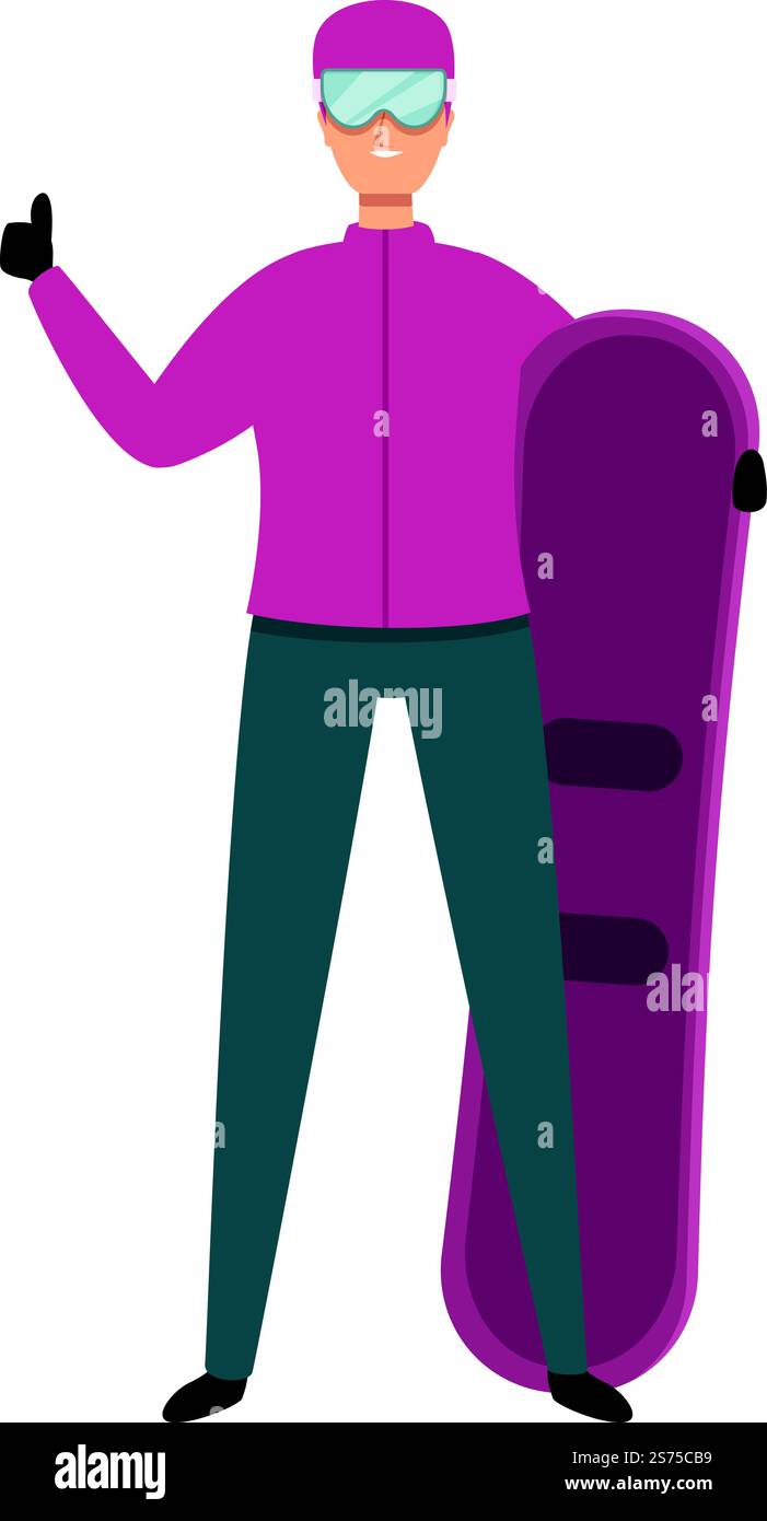 Extreme snowboarding icon cartoon vector. Snow school. Sport instructor ...