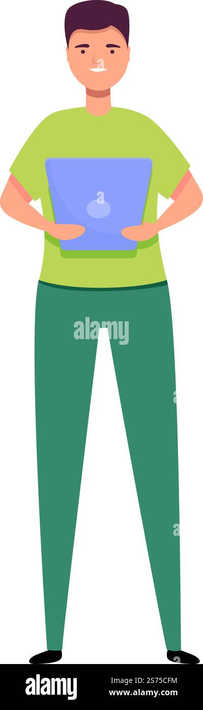 Remote work icon cartoon vector. Online education. Smart social. Remote ...