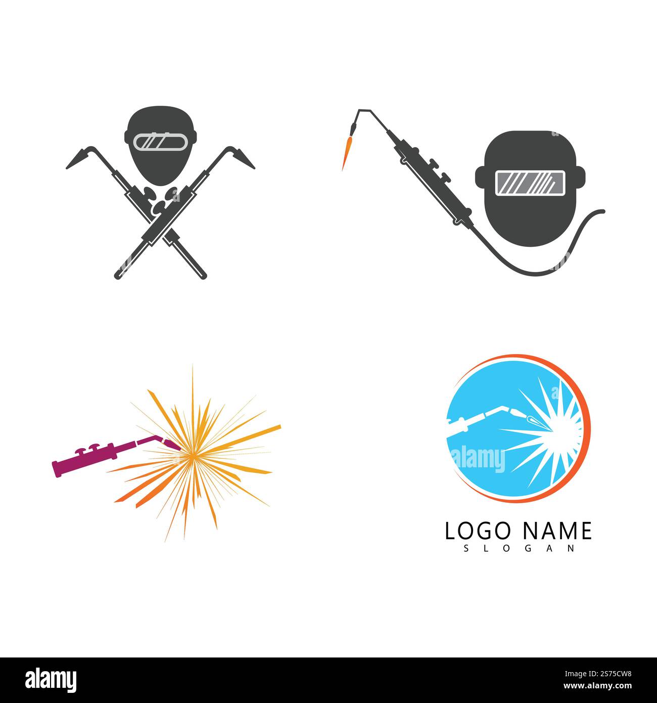 Welding Tool Vector Icon Design Illustration Stock Vector Image & Art ...
