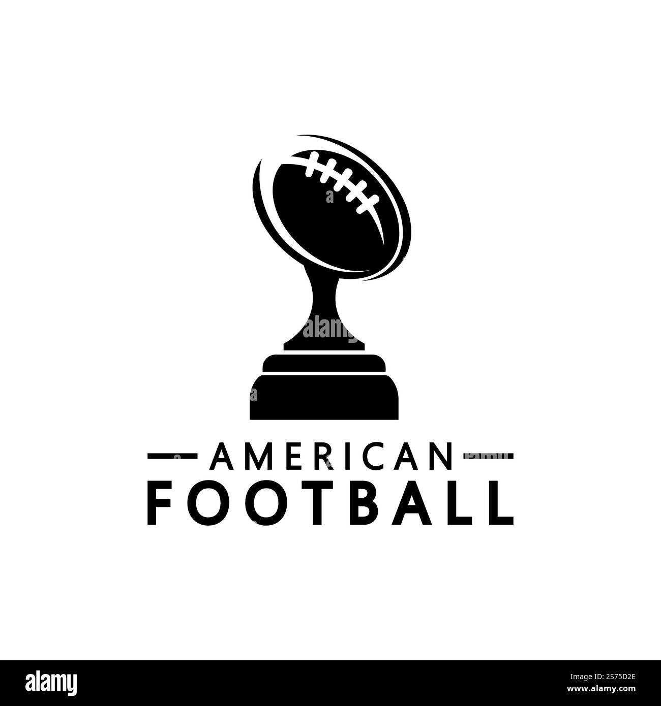 Winner American football Championship Trophy Logo Design vector icon ...
