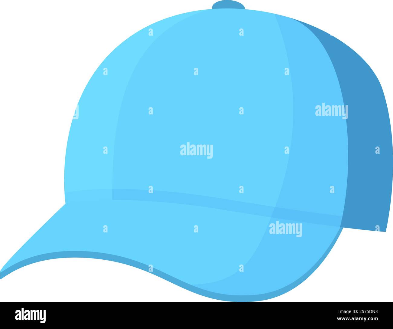 Blue sky cap icon cartoon vector. Baseball hat. Snap fashion. Blue sky ...
