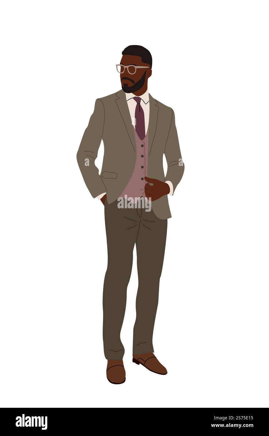 Black male employee in Cut Out Stock Images & Pictures - Alamy