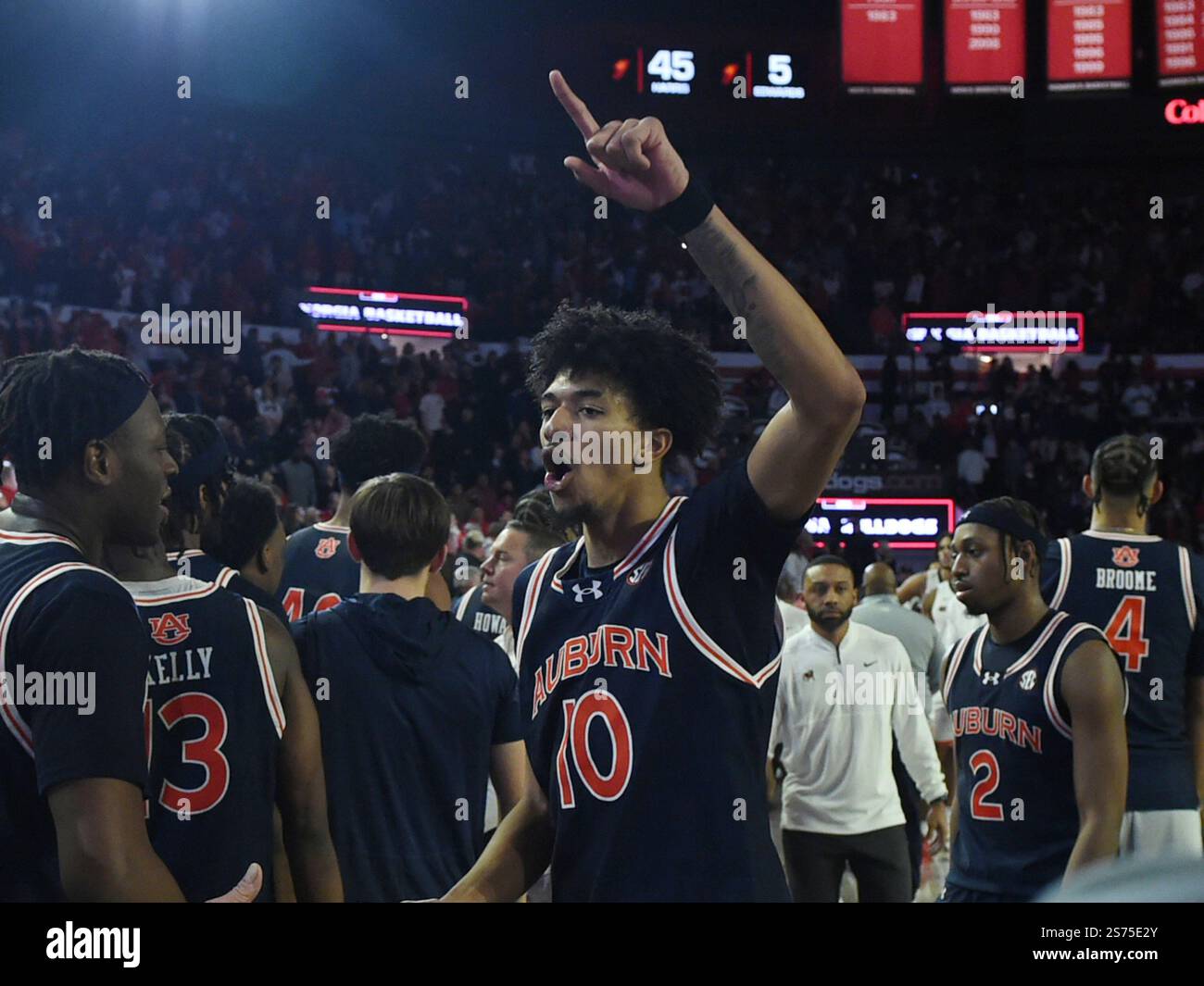 ATHENS, GA - JANUARY 18: Auburn Tigers guard Chad Baker-Mazara (10 ...