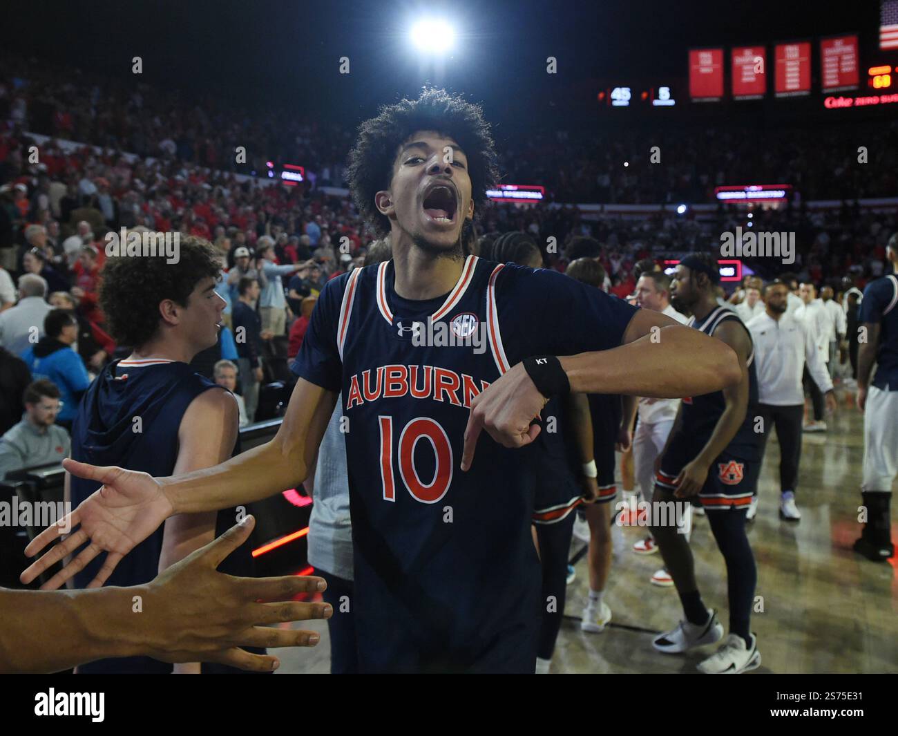 ATHENS, GA - JANUARY 18: Auburn Tigers guard Chad Baker-Mazara (10 ...