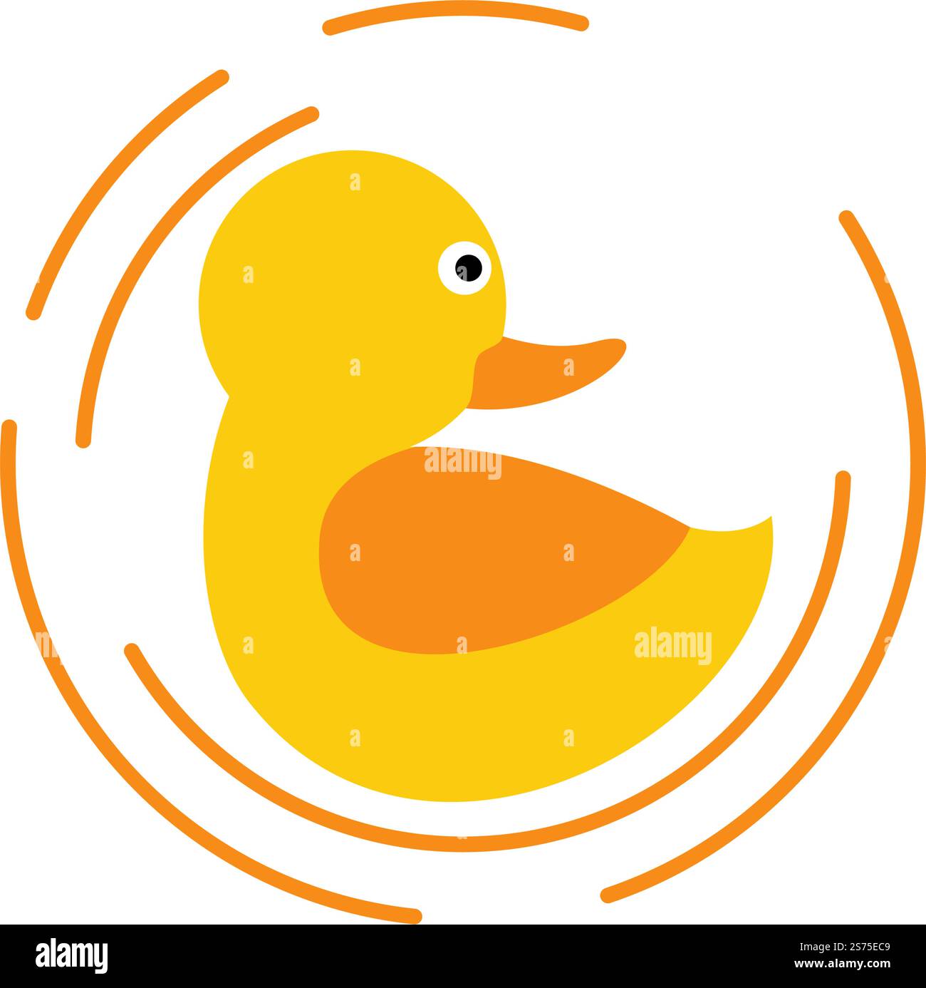 Duck logo vector ilustration icon flat design template Stock Vector ...