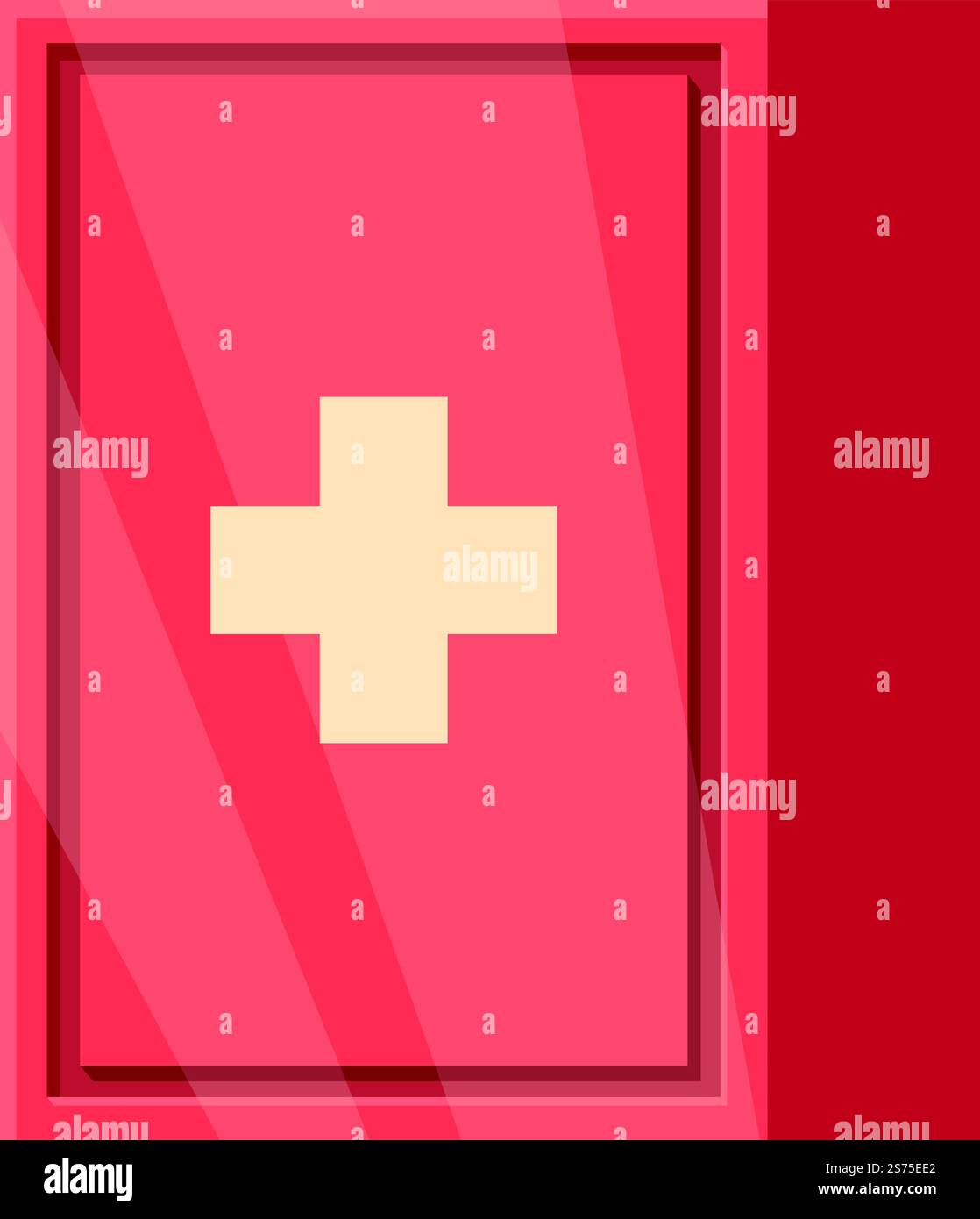 First aid kit shelter icon cartoon vector. Nuclear lab. Safe game ...