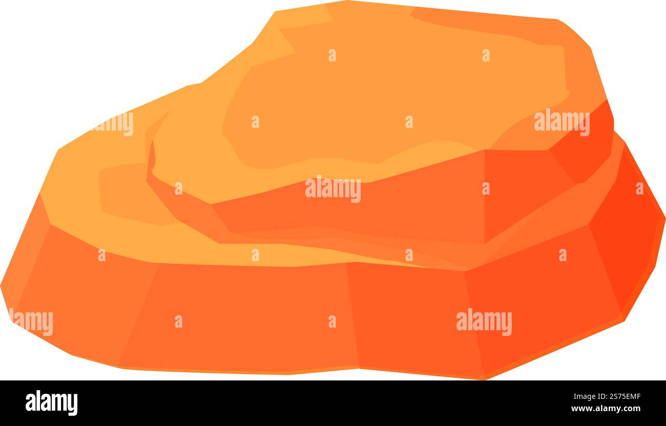 Landscape rock icon cartoon vector. Canyon cliff. Arizona park ...