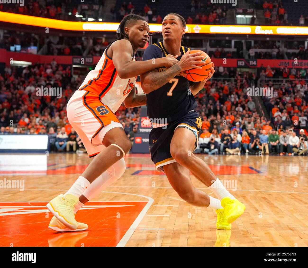 SYRACUSE, NY - JANUARY 18: Notre Dame Fighting Irish Forward Tae Davis ...