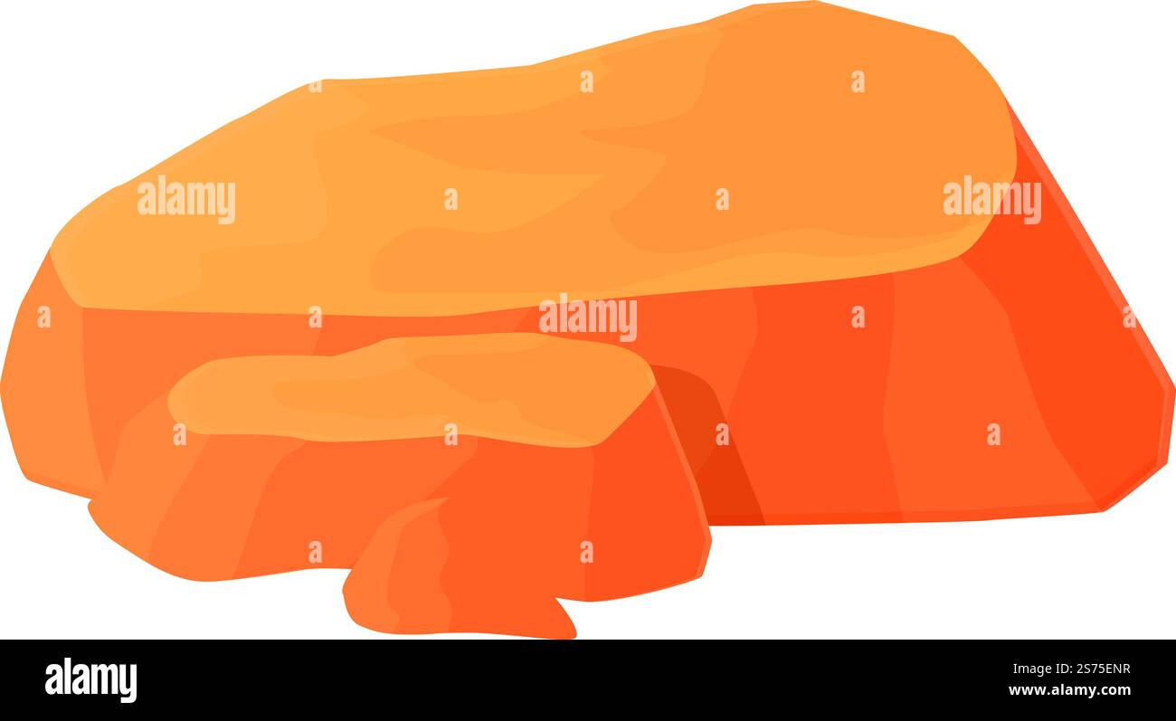 Rock mountain icon cartoon vector. Canyon cliff. Desert park. Rock ...