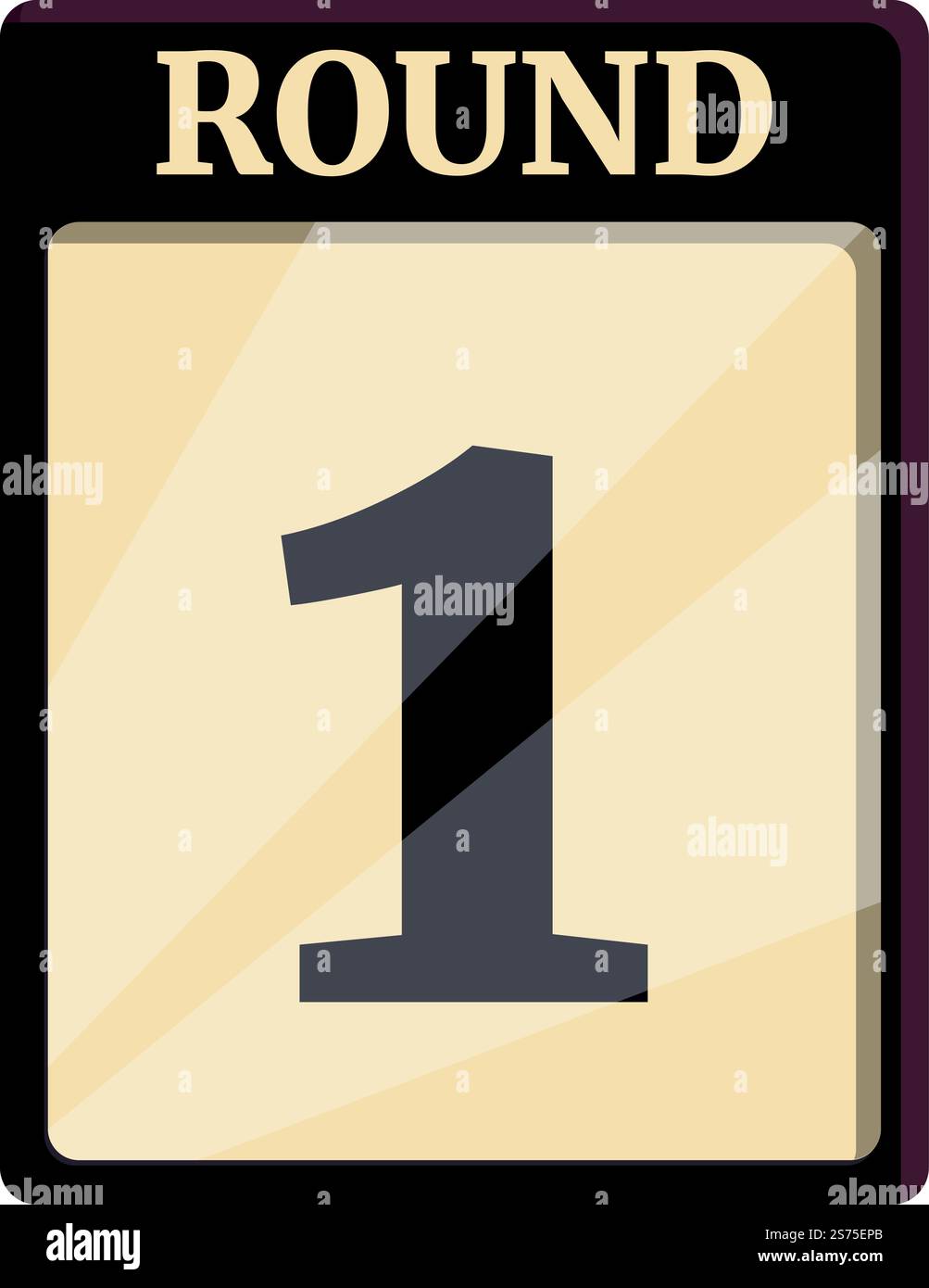 Boxing round 1 icon cartoon vector. Champion box. Glove match. Boxing ...