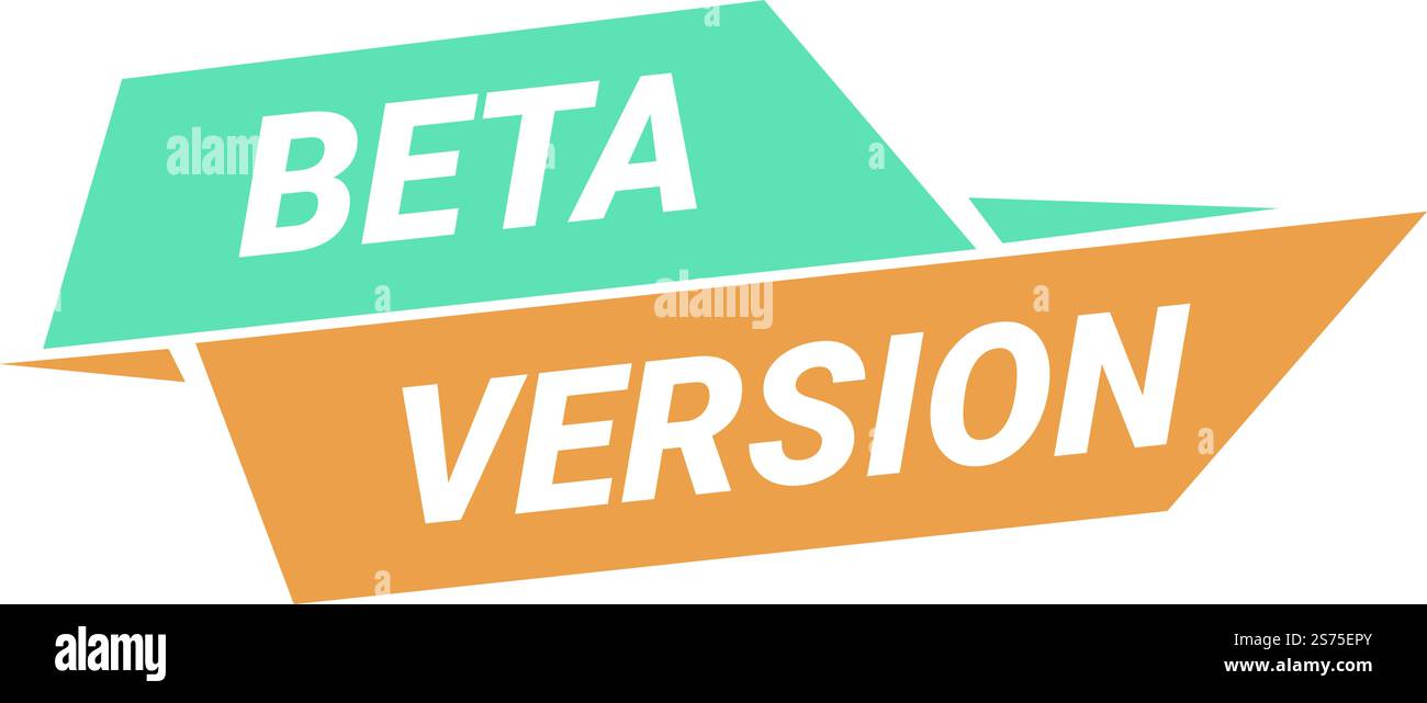Beta version icon cartoon vector. Computer software. Digital program. Beta version icon cartoon ...