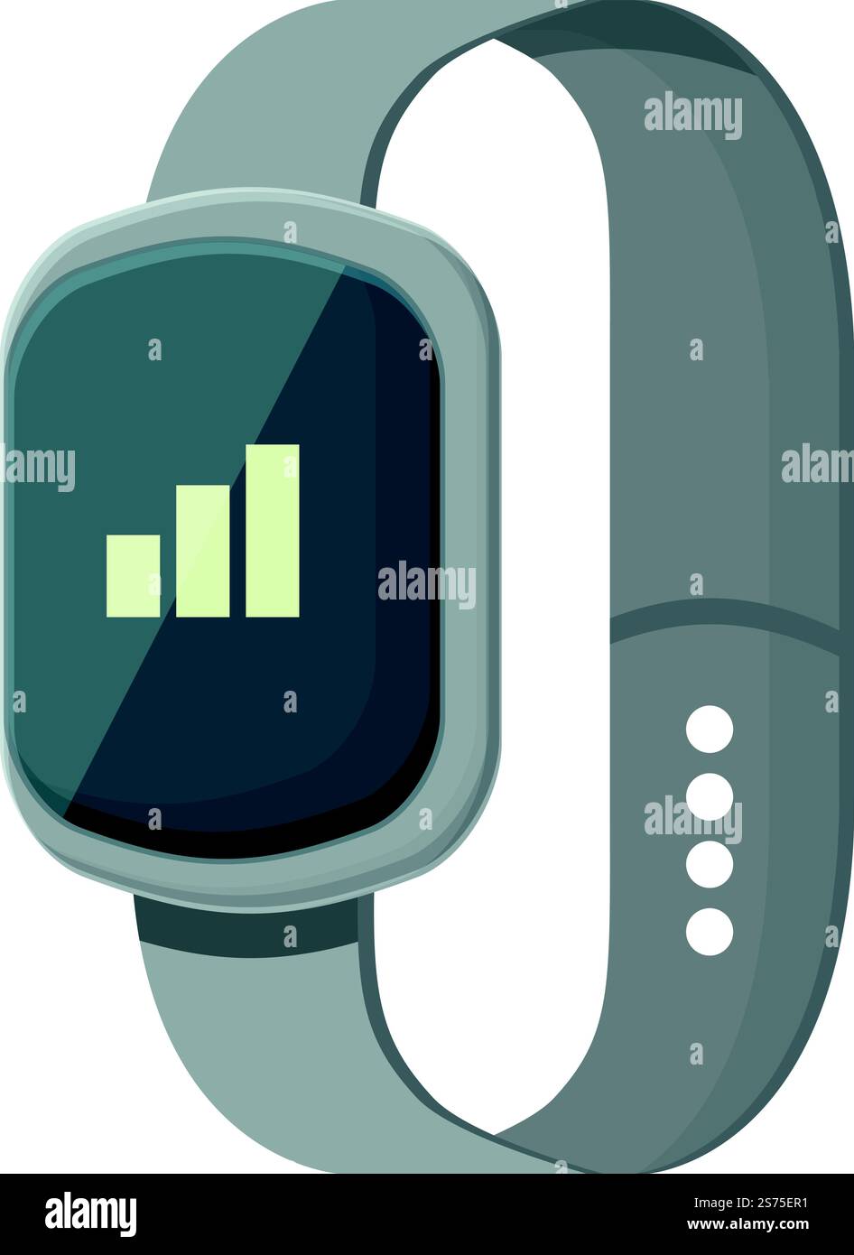 Tracker icon cartoon vector. Sport fitness. Display monitor. Tracker ...