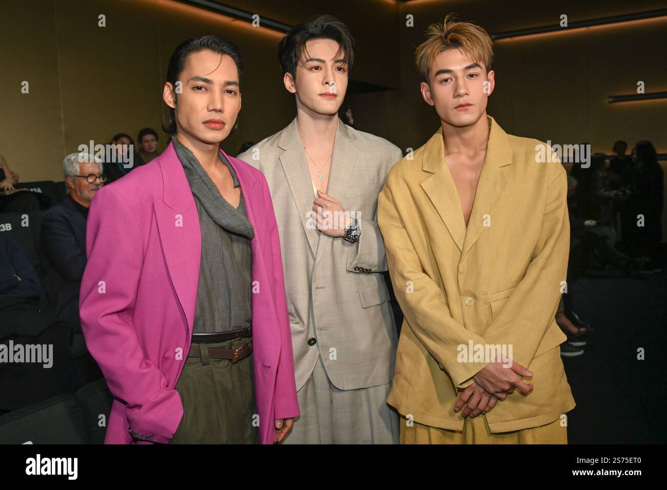 Milan, Italy. 18th Jan, 2025. Men's Fashion, Fall/Winter 2025.- Emporio ...