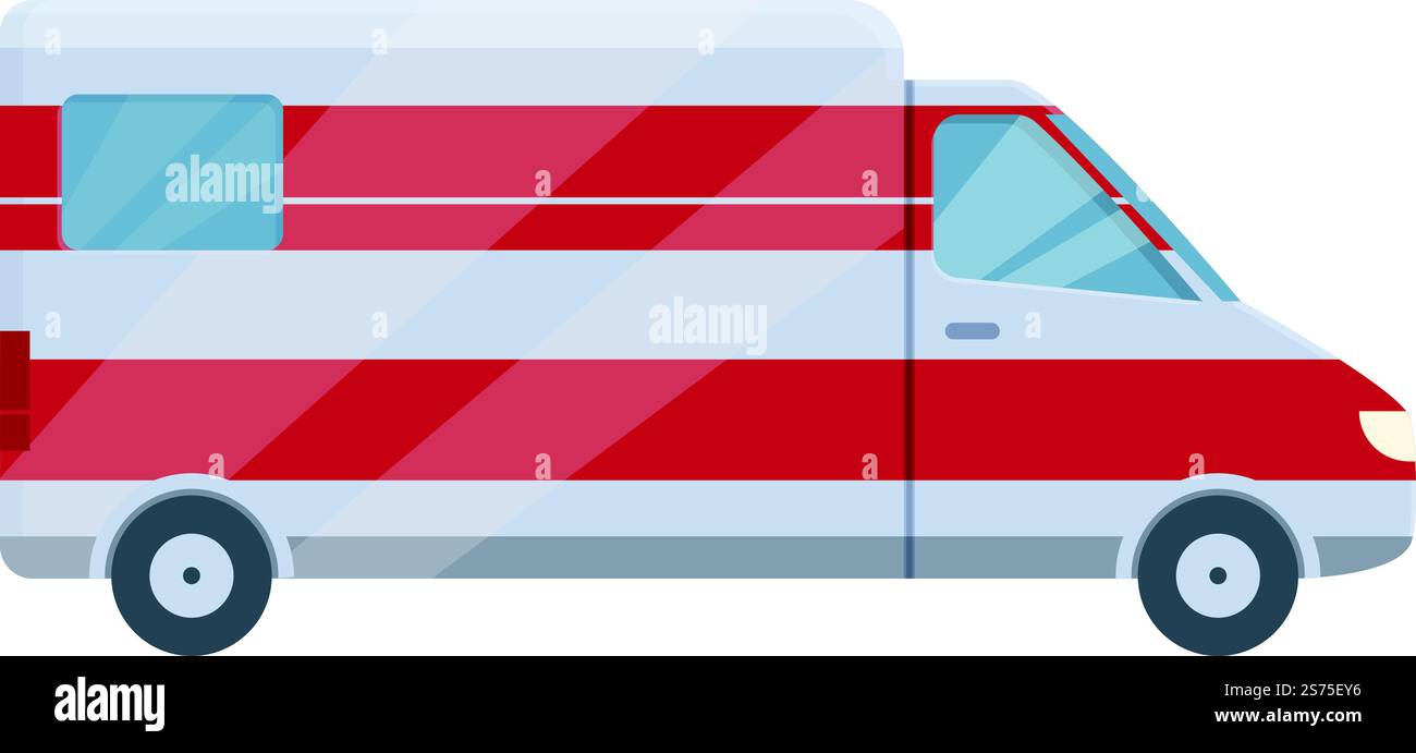 City vehicle icon cartoon vector. Medical ambulance. Modern van. City ...