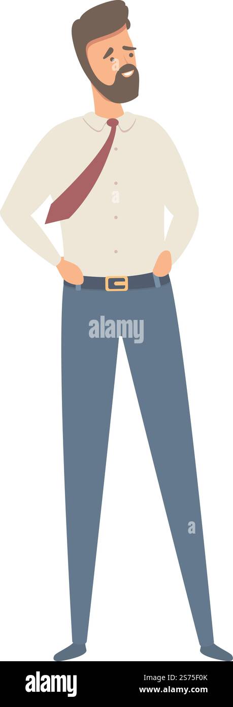 Free manager icon cartoon vector. Business director. Office marketing ...