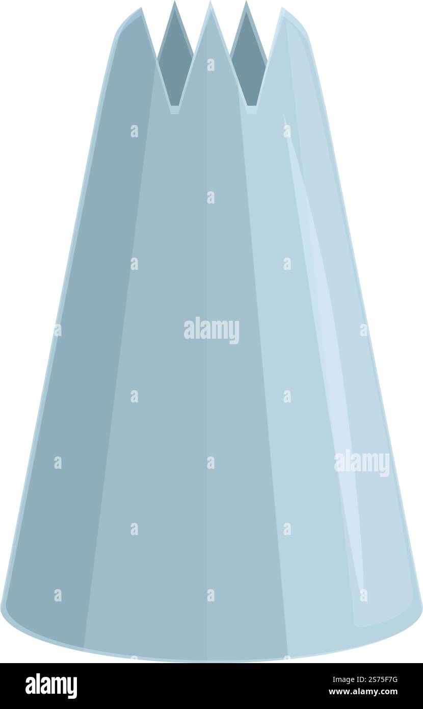 Steel icing nozzle icon cartoon vector. Cake pastry. Bakery cream ...