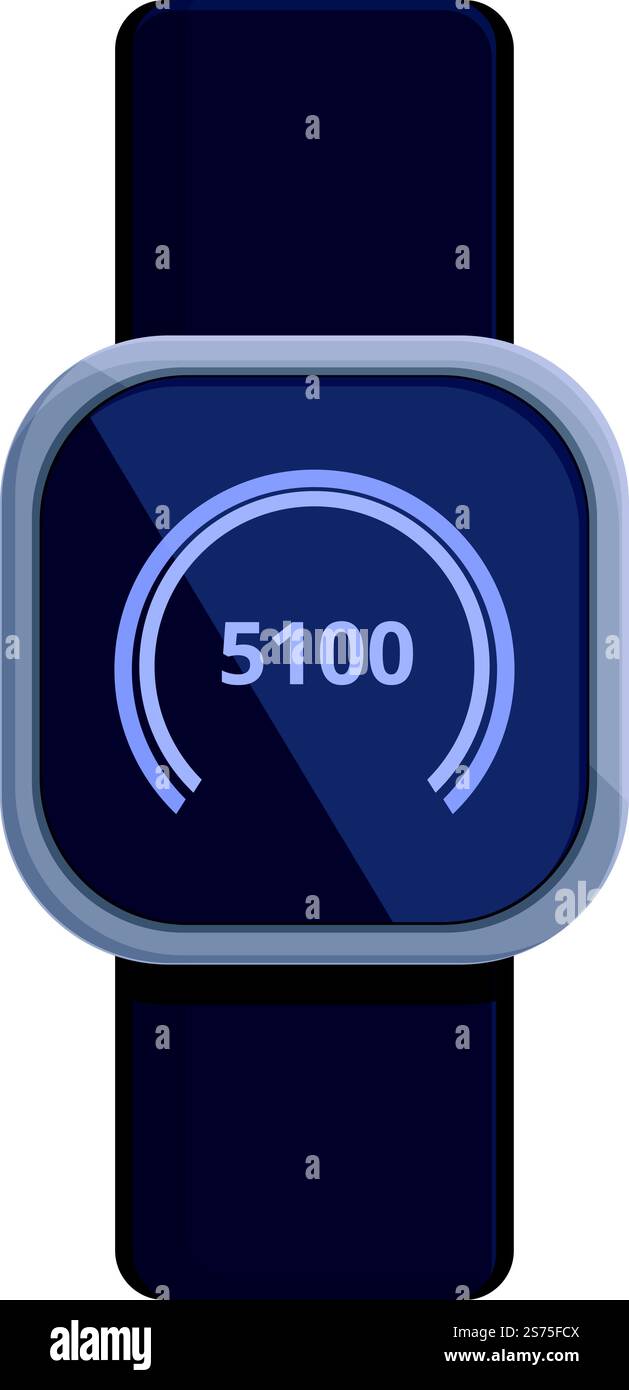 Modern band icon cartoon vector. Sport app. Digital device. Modern band ...