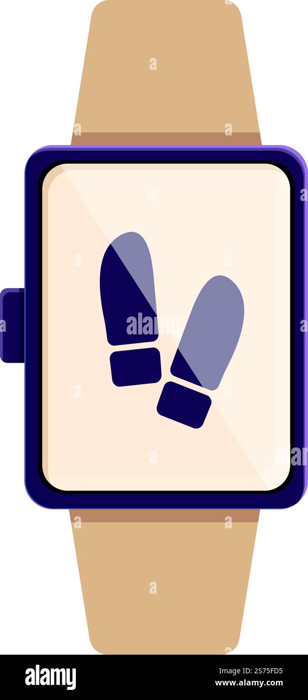 Tracker icon cartoon vector. Sport pedometer. App smart. Tracker icon ...
