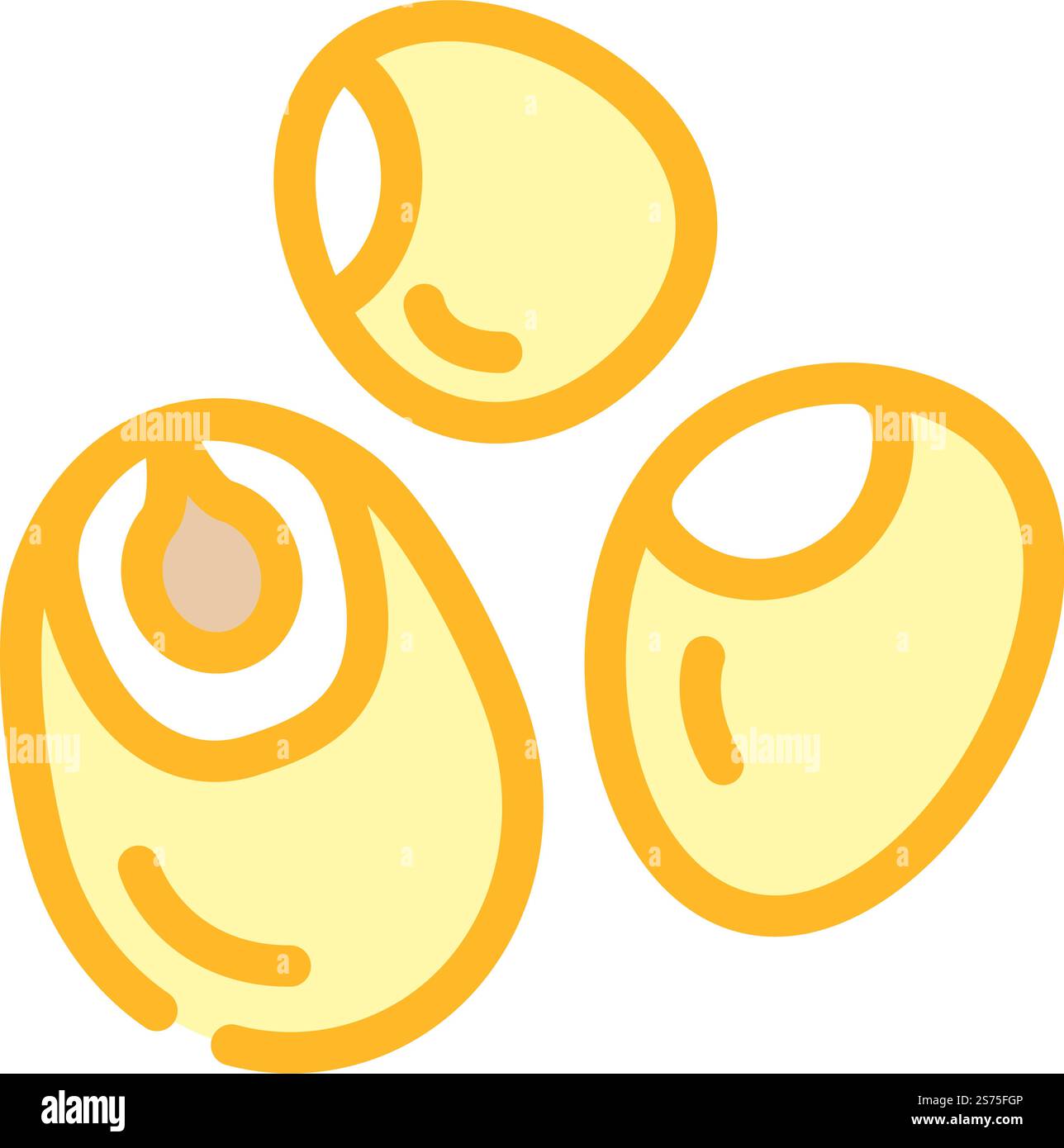 millet grain food color icon vector. millet grain food sign. isolated ...