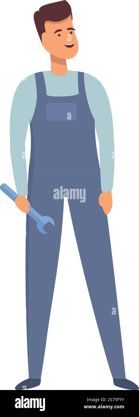 Factory gas man icon cartoon vector. Engineer worker. Pipe commercial ...