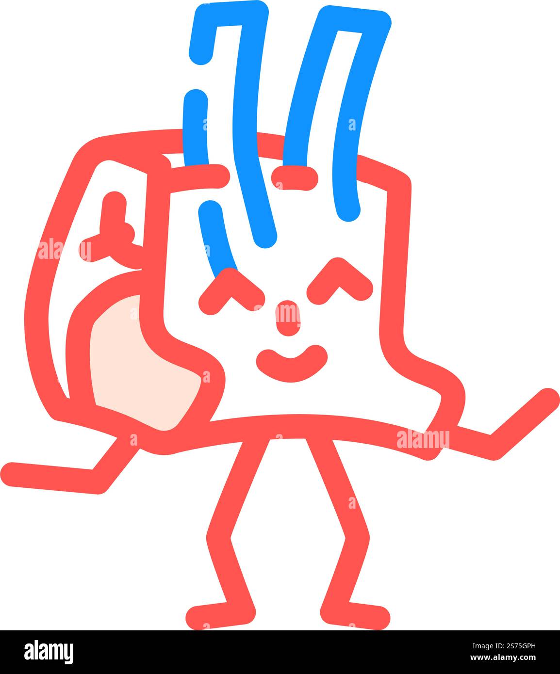 mutton meat character color icon vector. mutton meat character sign ...