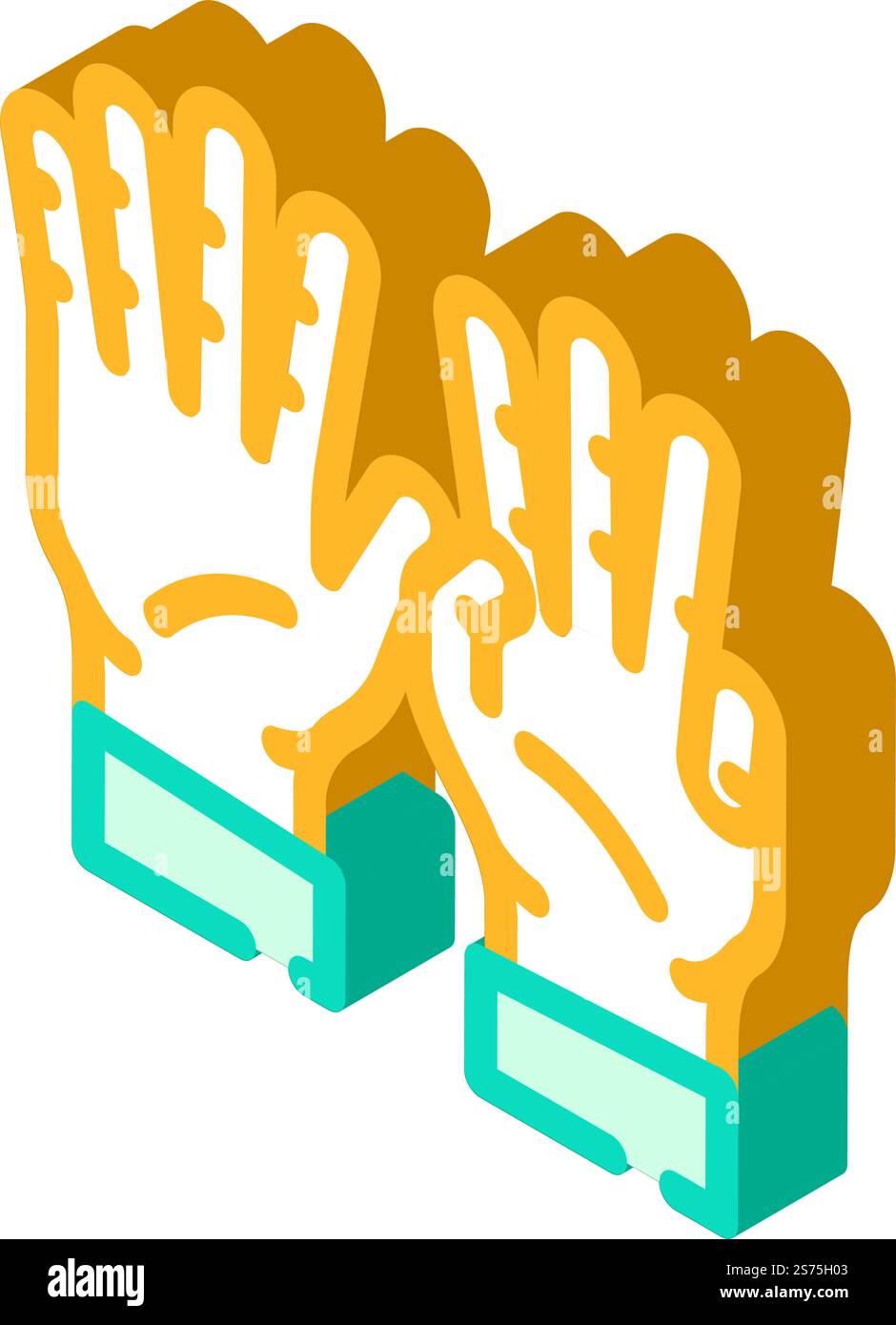 eight number hand gesture isometric icon vector. eight number hand ...