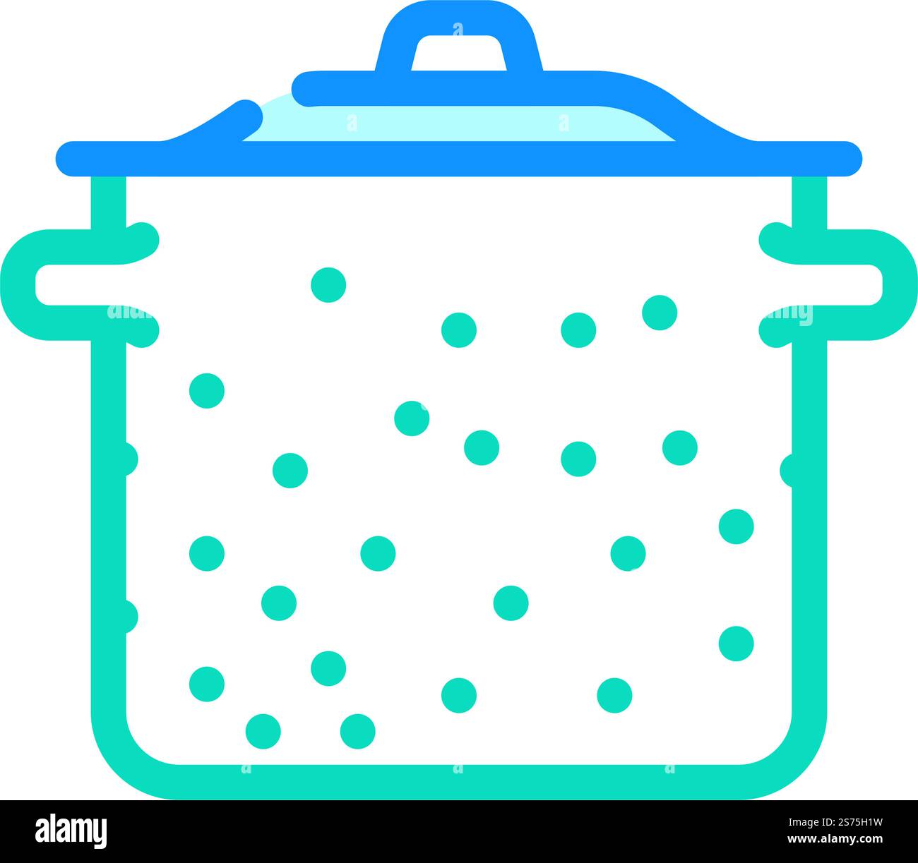 metal pot cooking color icon vector. metal pot cooking sign. isolated ...