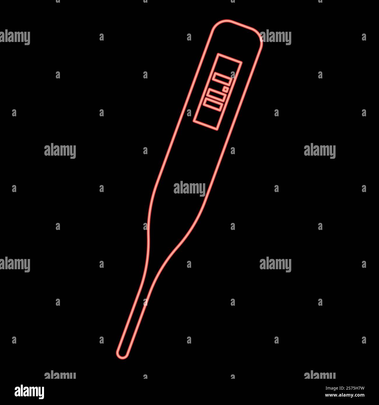 Neon medical electronic thermometers with digital display Temperature ...