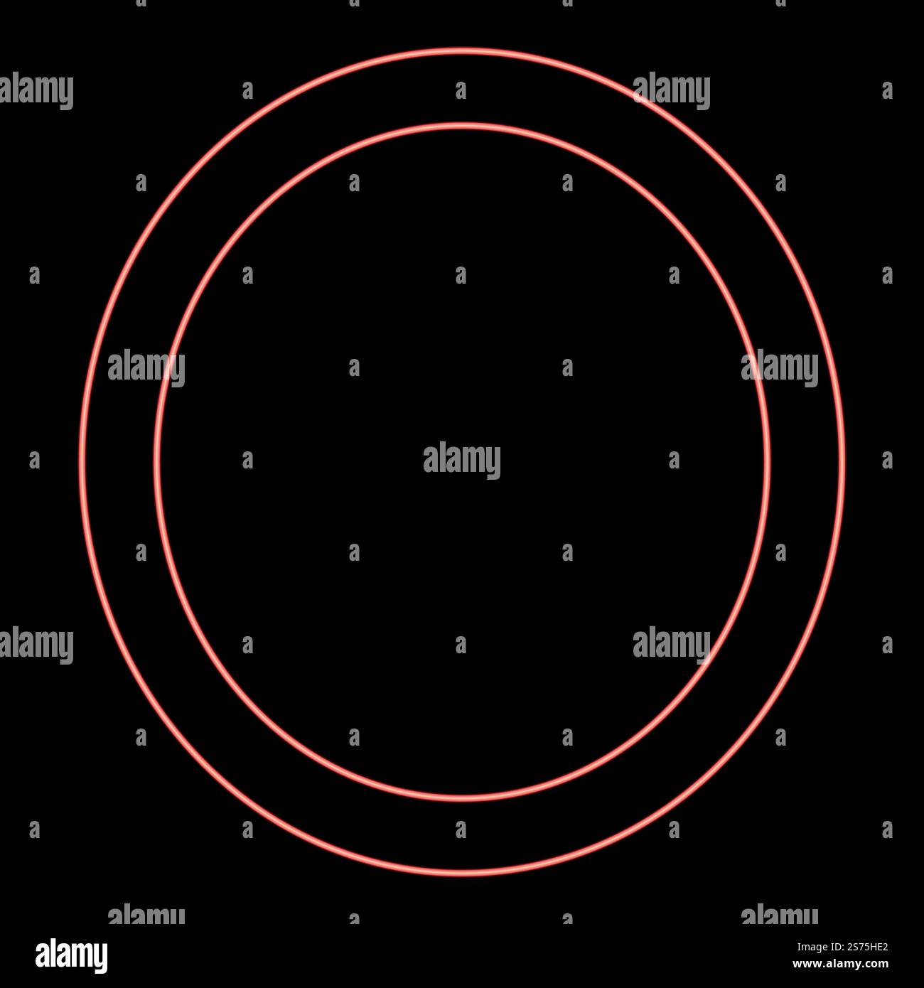 Neon omicron greek symbol capital letter uppercase font red color ...