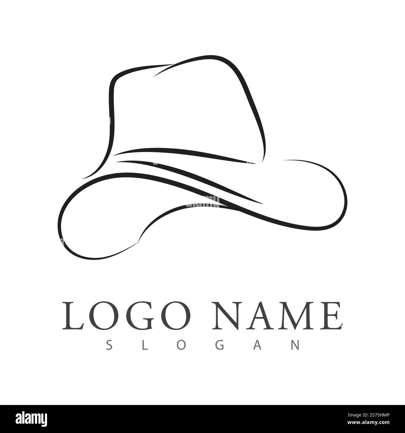 Cowboy logo vector template design Stock Vector Image & Art - Alamy