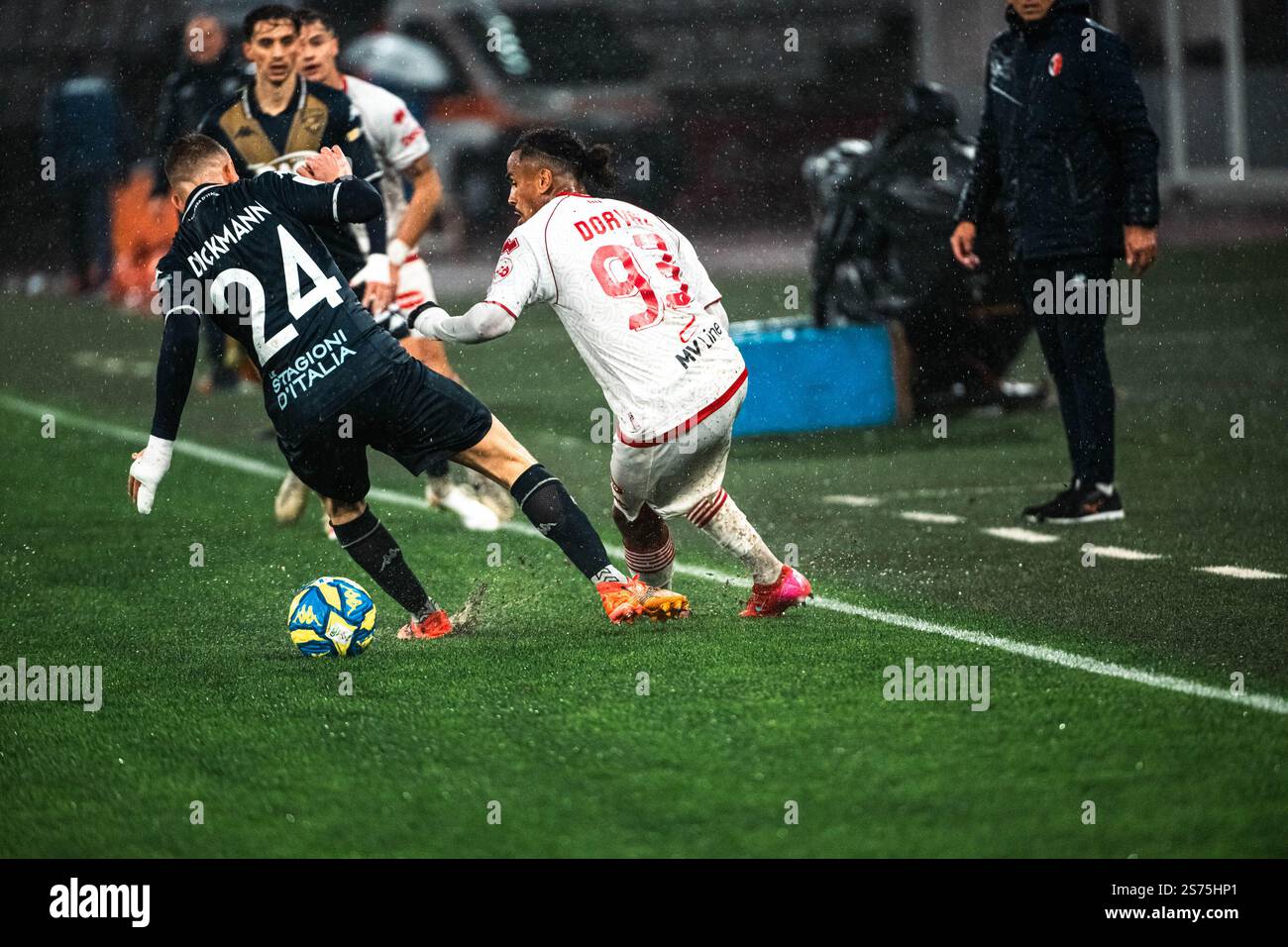 Bari, Italy. 18th Jan, 2025. Mehdi Dorval of SSC Bari in action against ...
