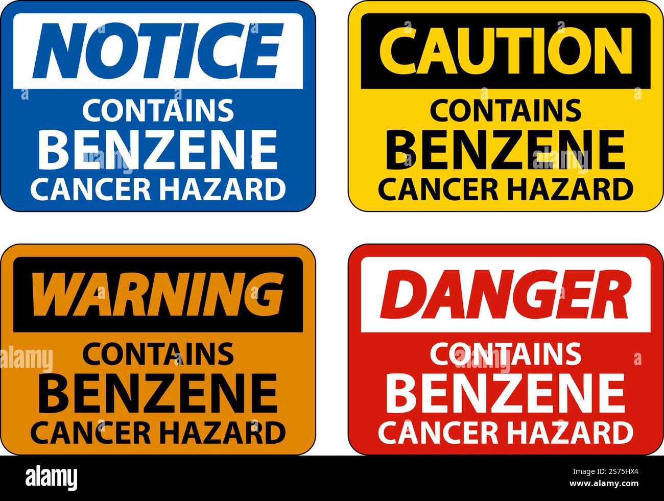 Benzene warning sign hi-res stock photography and images - Alamy
