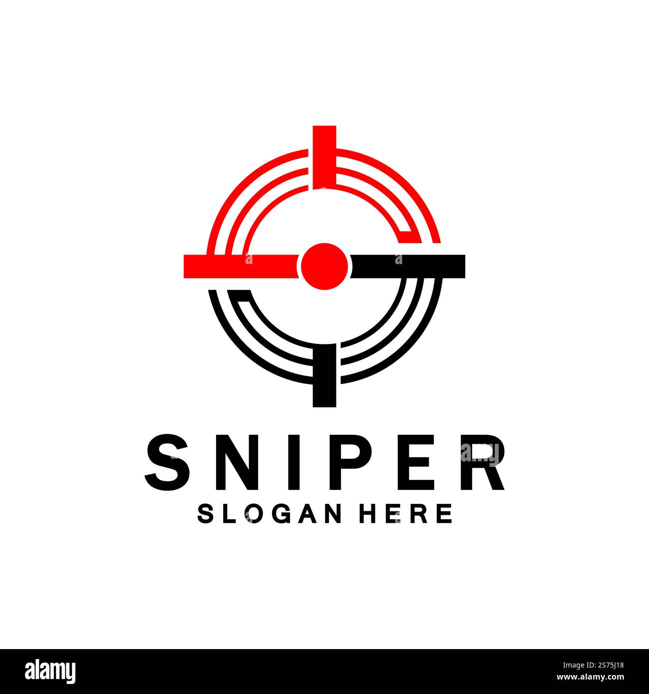 Sniper Aim Target Vector Logo. Initial S Target Logo Vector Stock ...