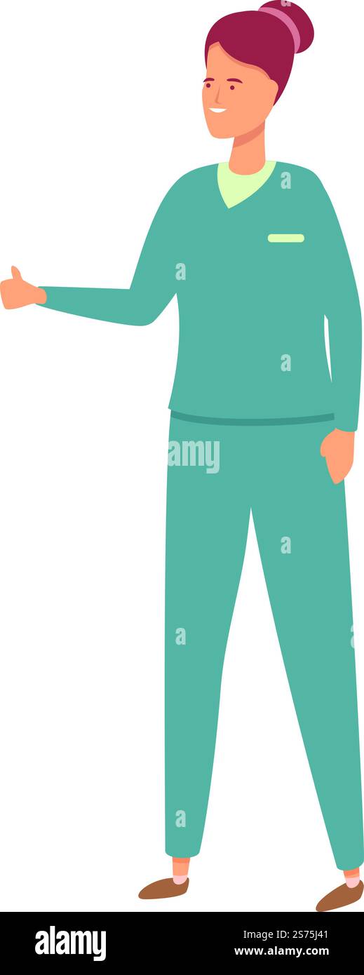 Woman physical therapist icon cartoon vector. Physio hospital. Patient ...