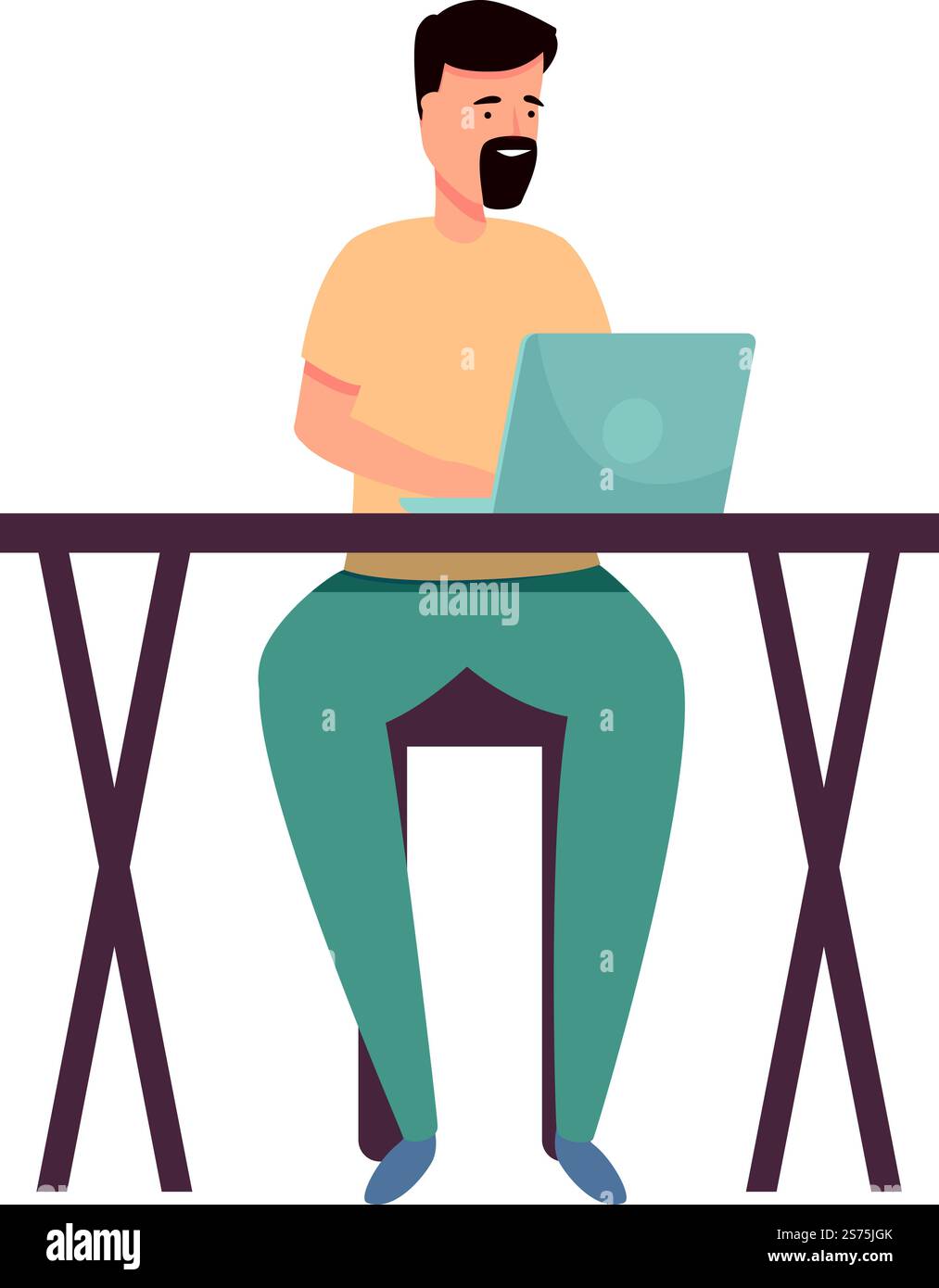 Remote work icon cartoon vector. Online education. Smart social. Remote ...