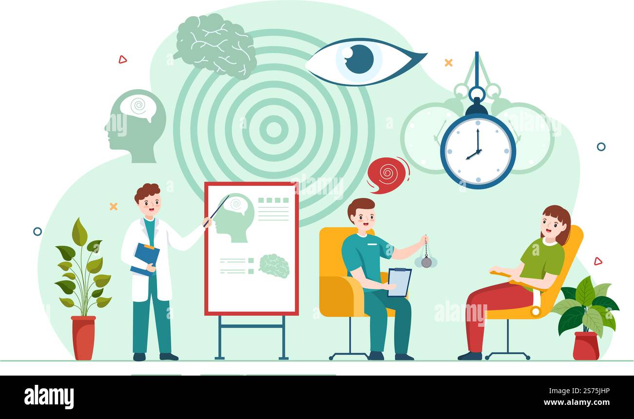 Hypnosis with Black and White Spirals Creating an Altered State of Mind ...