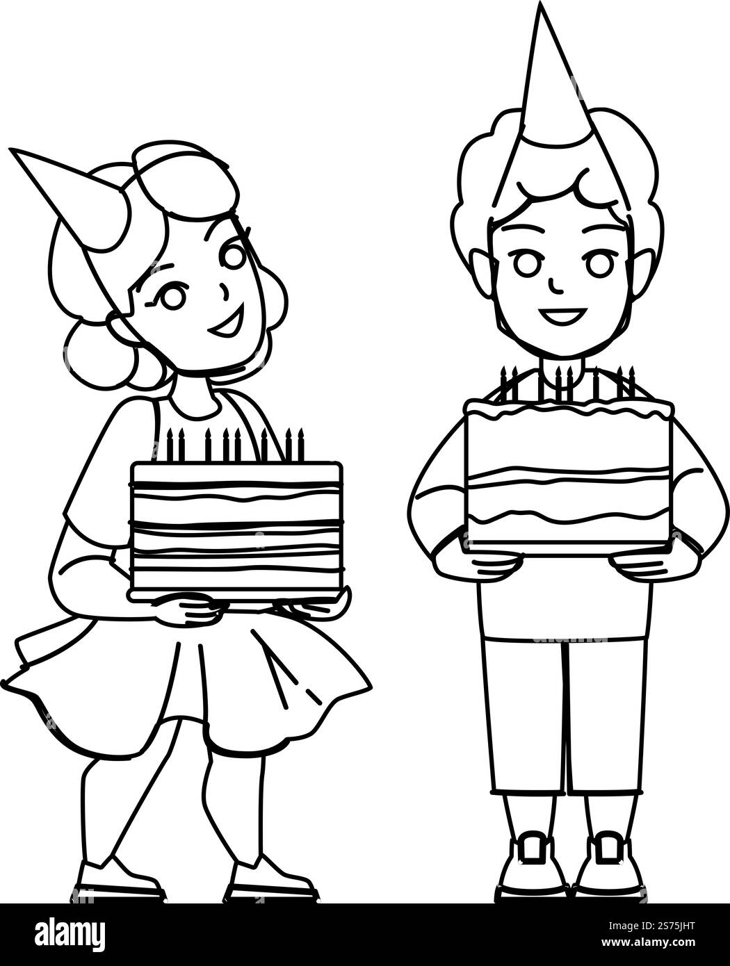 Happy people drawing Black and White Stock Photos & Images - Alamy