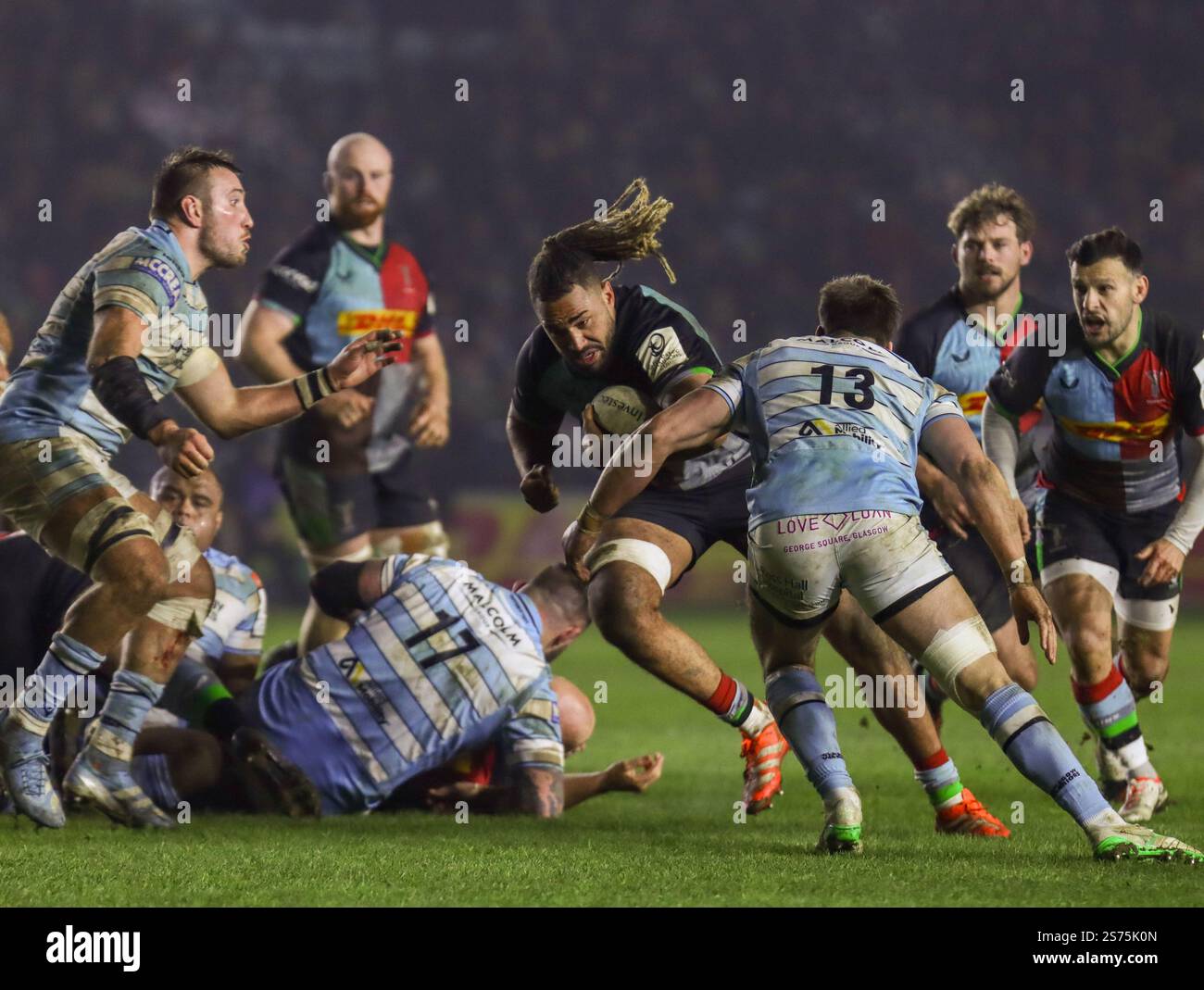 London, UK. 18th Jan, 2025. Twickenham Stoop, London, 18th January 2025 ...