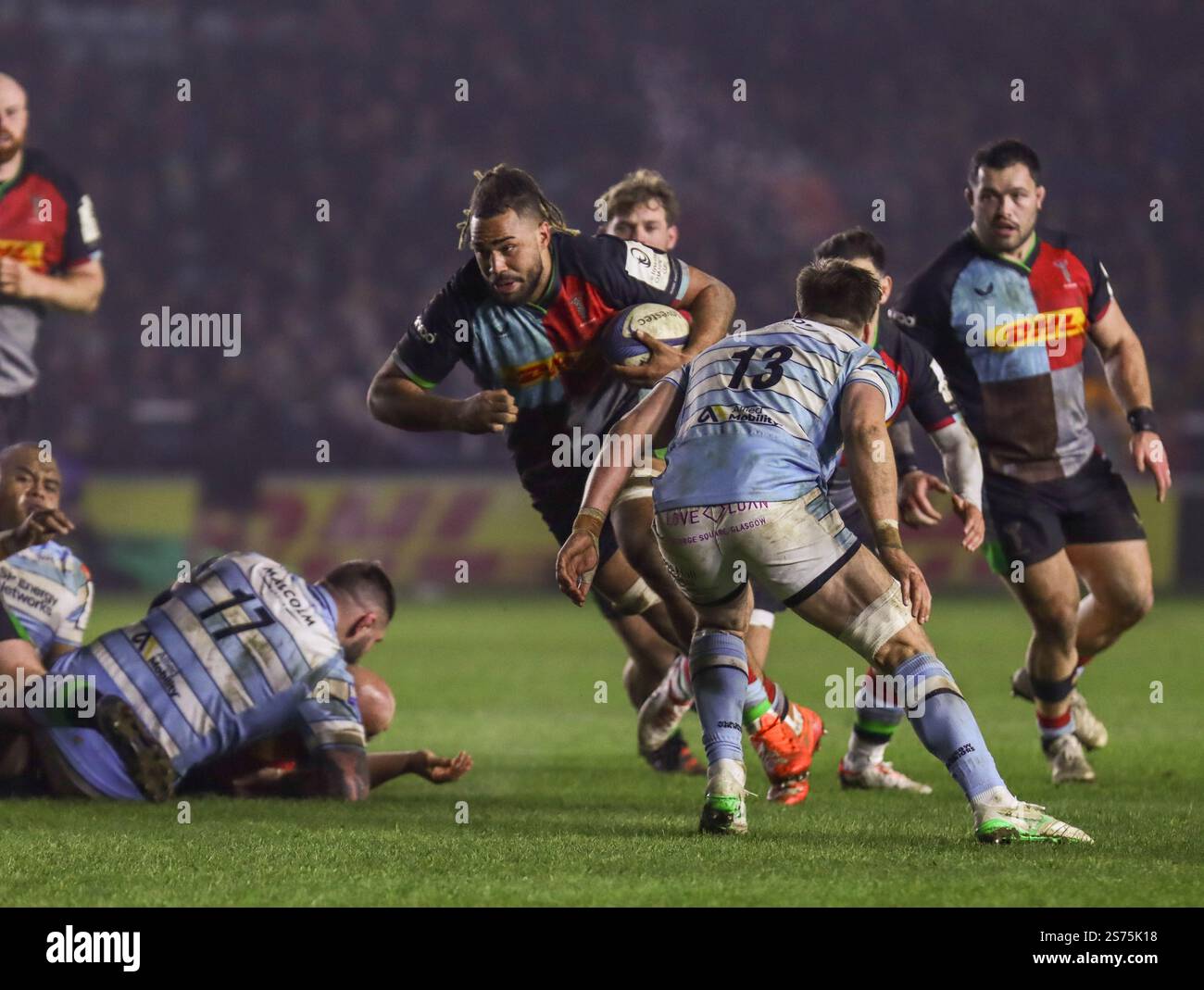 London, UK. 18th Jan, 2025. Twickenham Stoop, London, 18th January 2025 ...