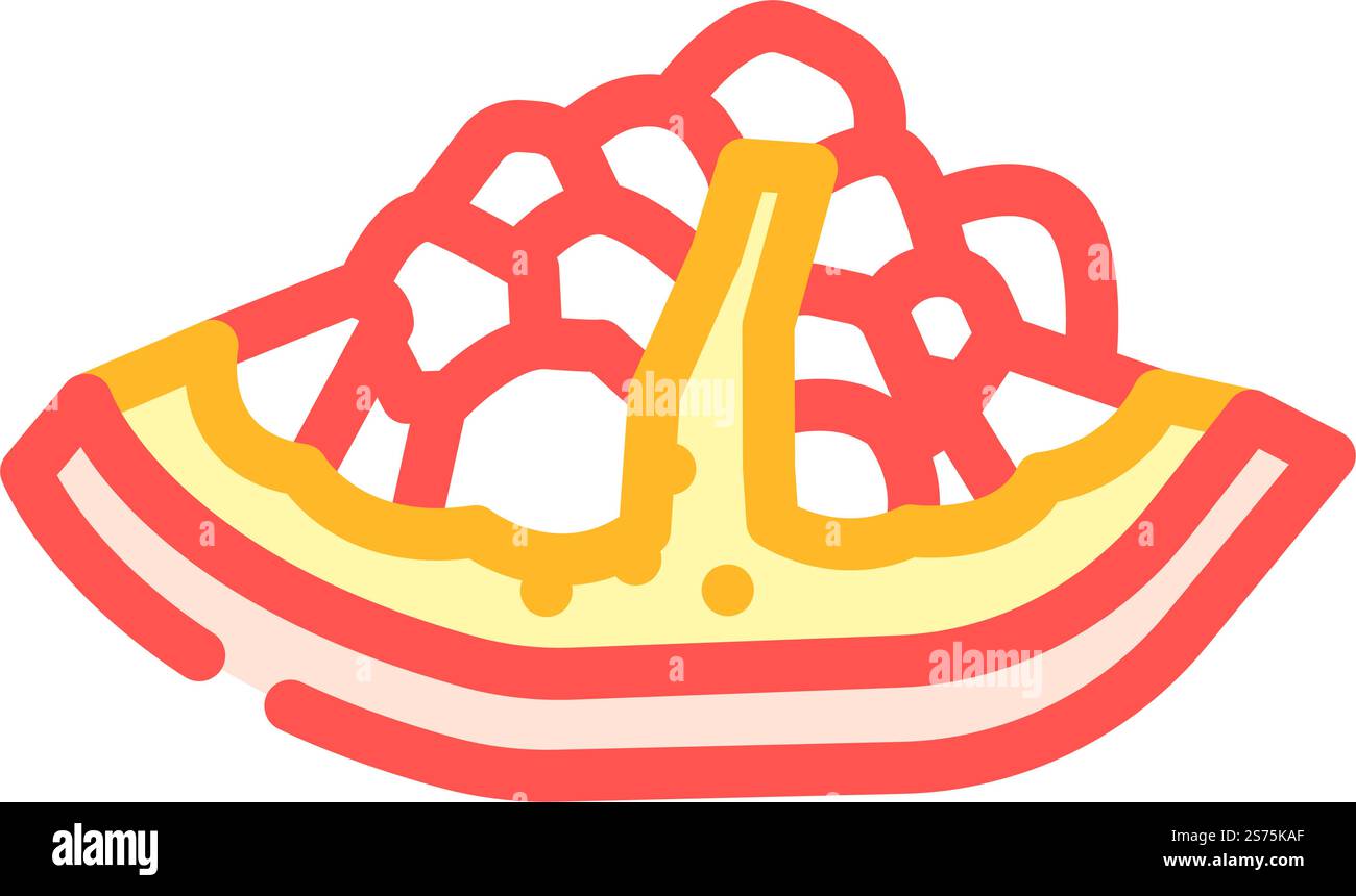 cut pomegranate fruit color icon vector. cut pomegranate fruit sign ...
